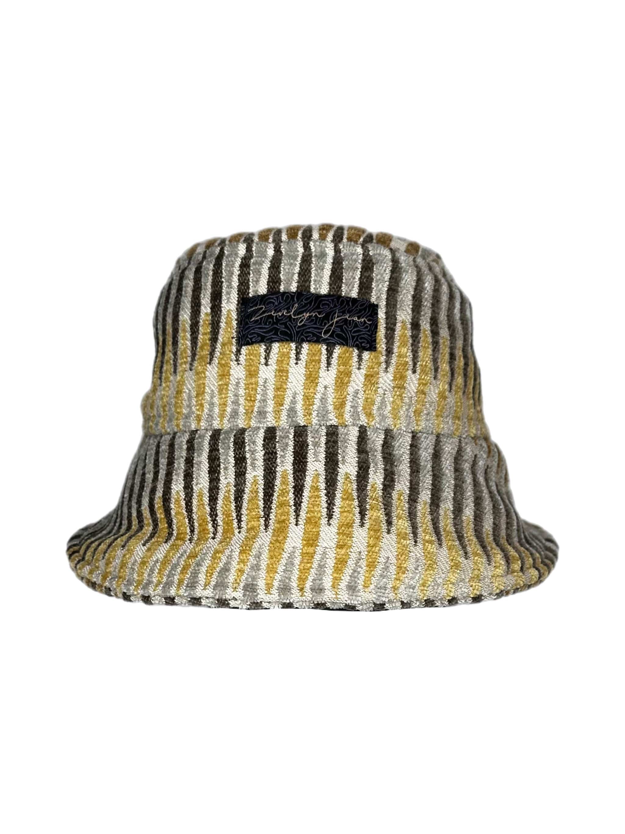 Zoe Bucket Hat Yellow Bridges – Zevelyn Jean