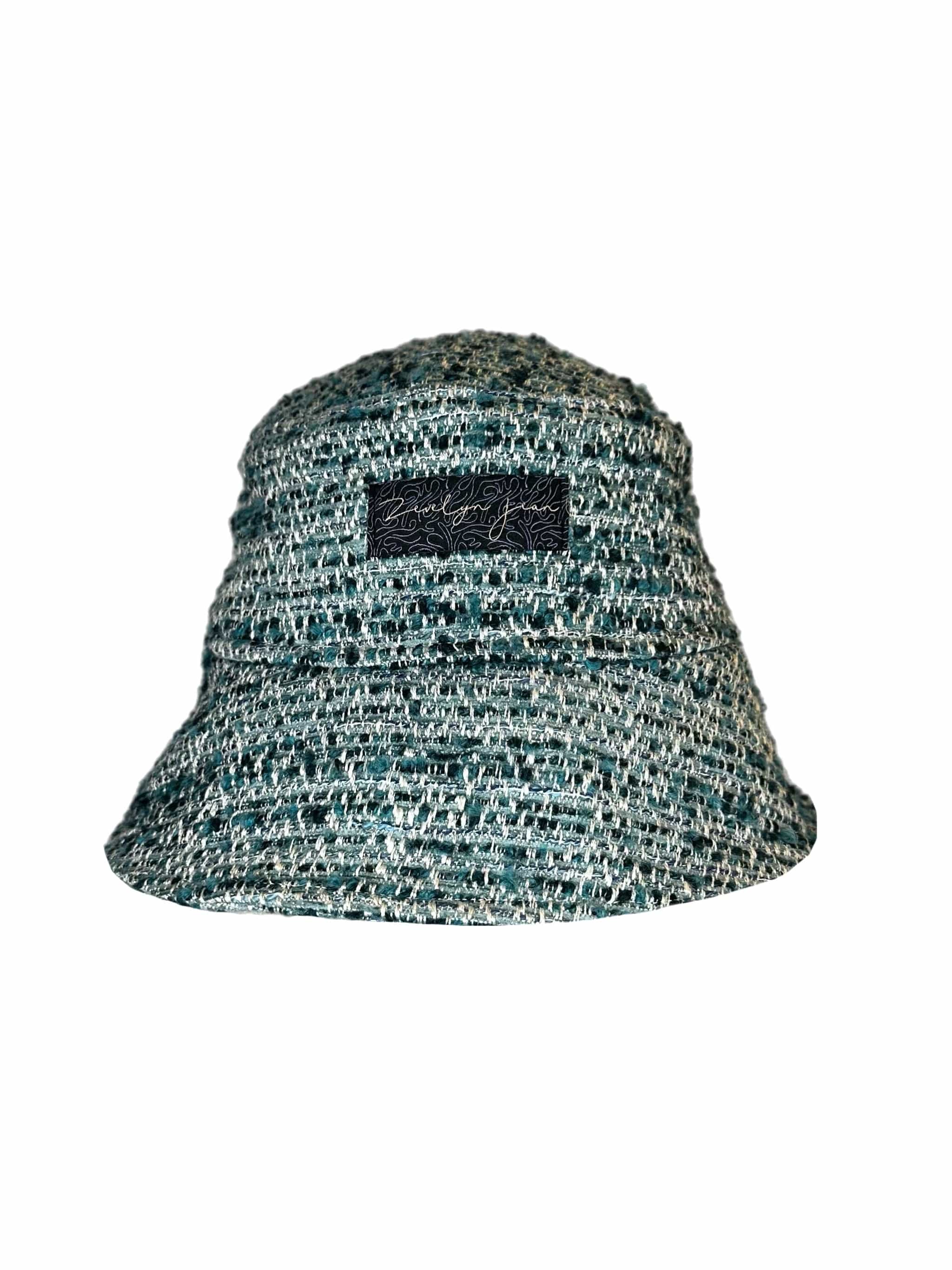 Zoe Bucket Hat Turquoise Tweed – Zevelyn Jean