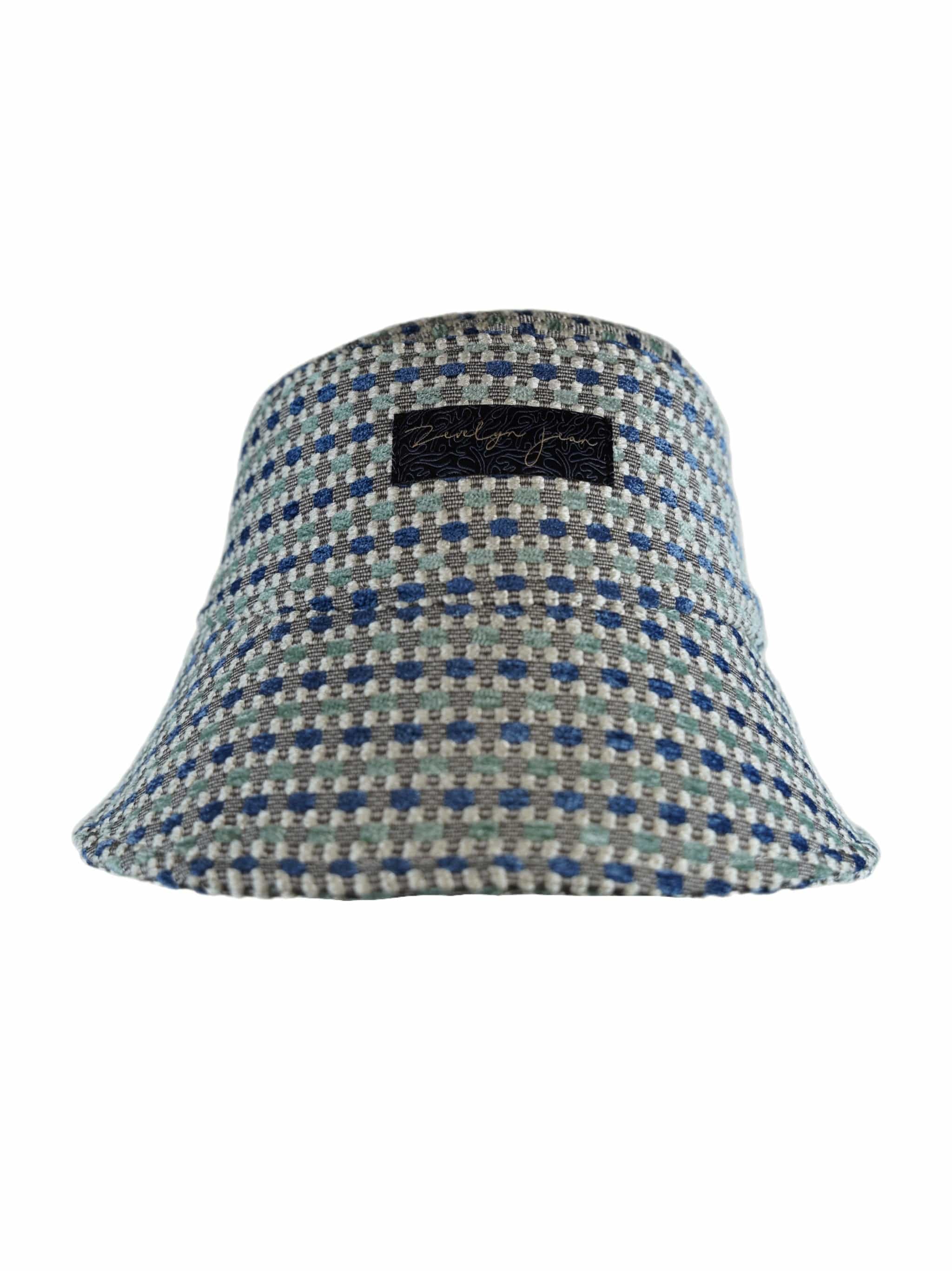 Zoe Bucket Hat Blue Dots – Zevelyn Jean