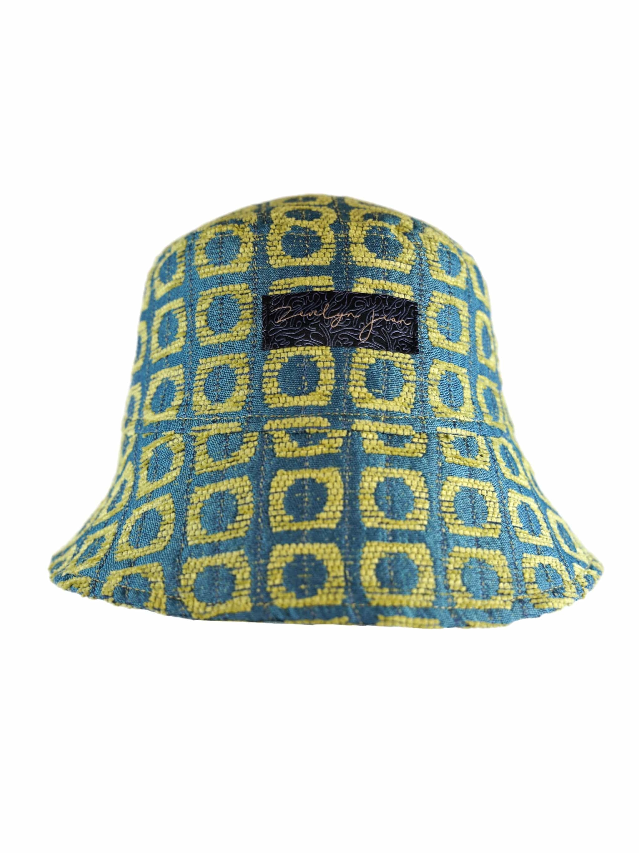 Zoe Bucket Hat Lime Ocean – Zevelyn Jean